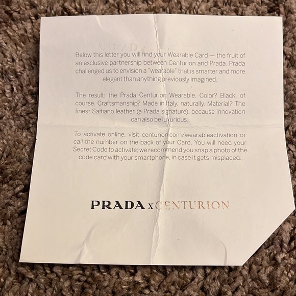 Prada | Accessories | Prada Xcenturion Wearable | Poshmark